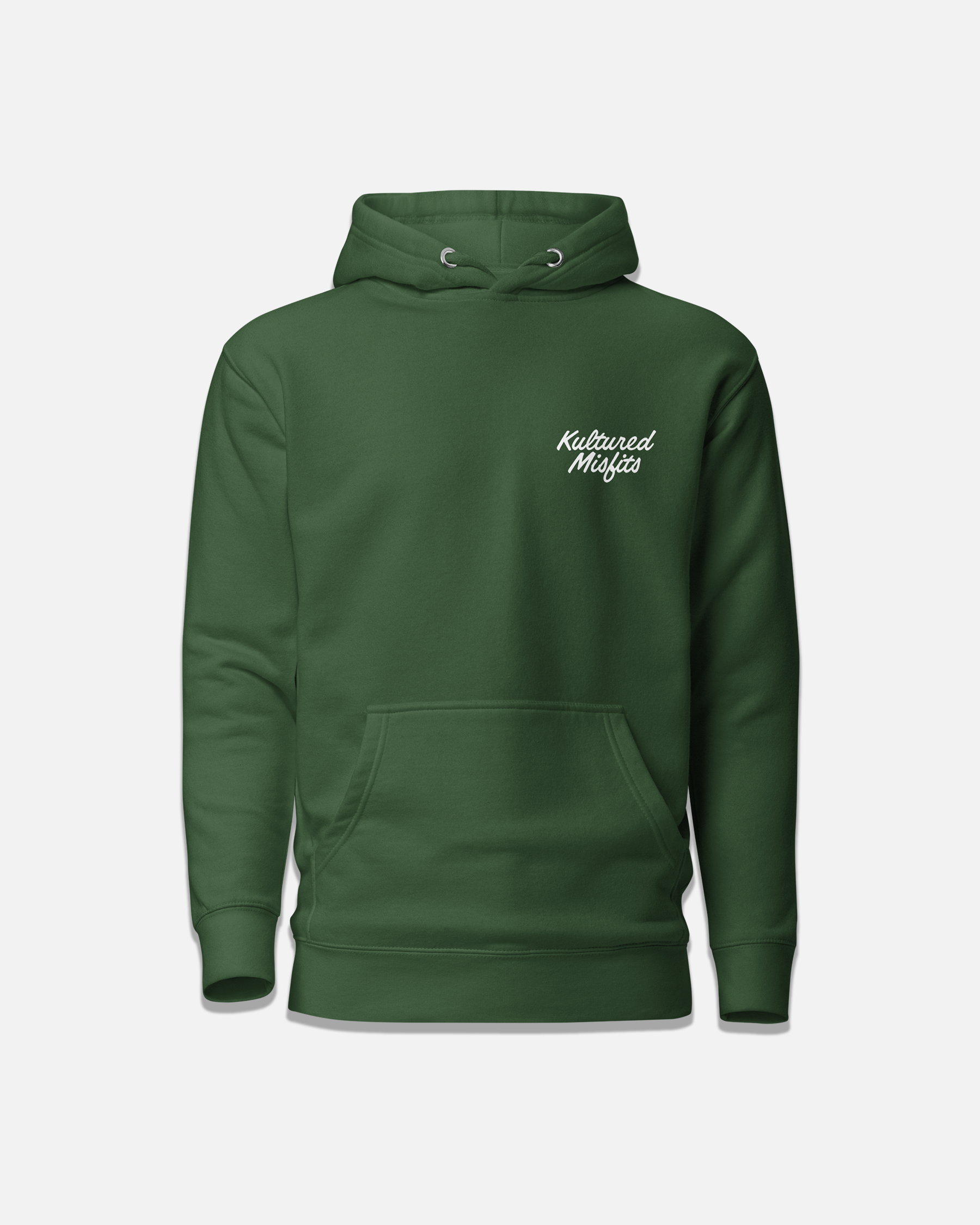 ARTS DISTRICT SCRIPT HOODIE / FOREST GREEN – Kultured Misfits